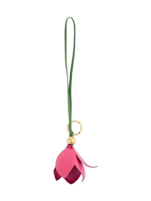 Chloé Symbols Tulip Key Ring Bag Charm - Dreamy Pink