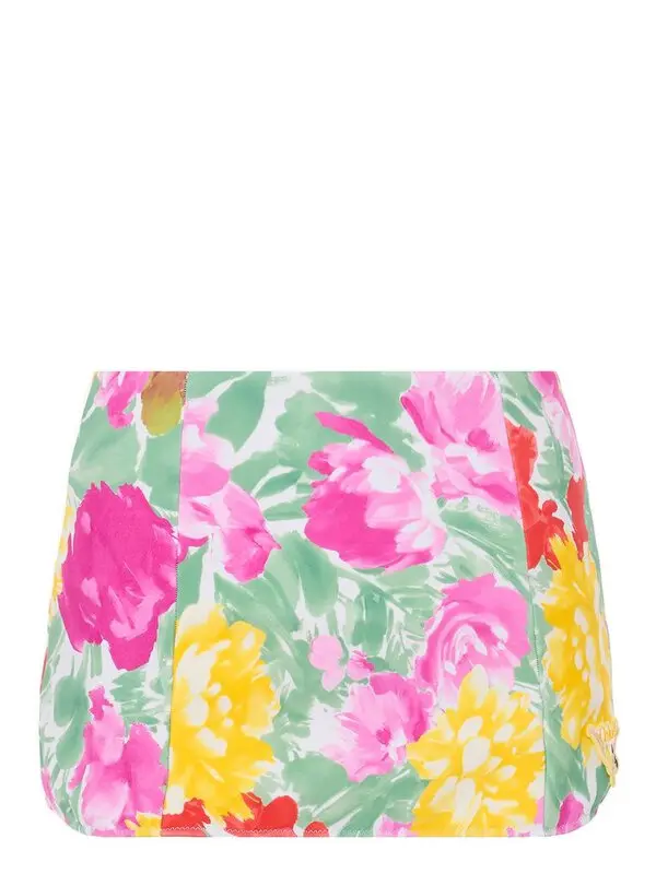 Chloé Garden-print High-waisted Swim Skirt - Multicolor
