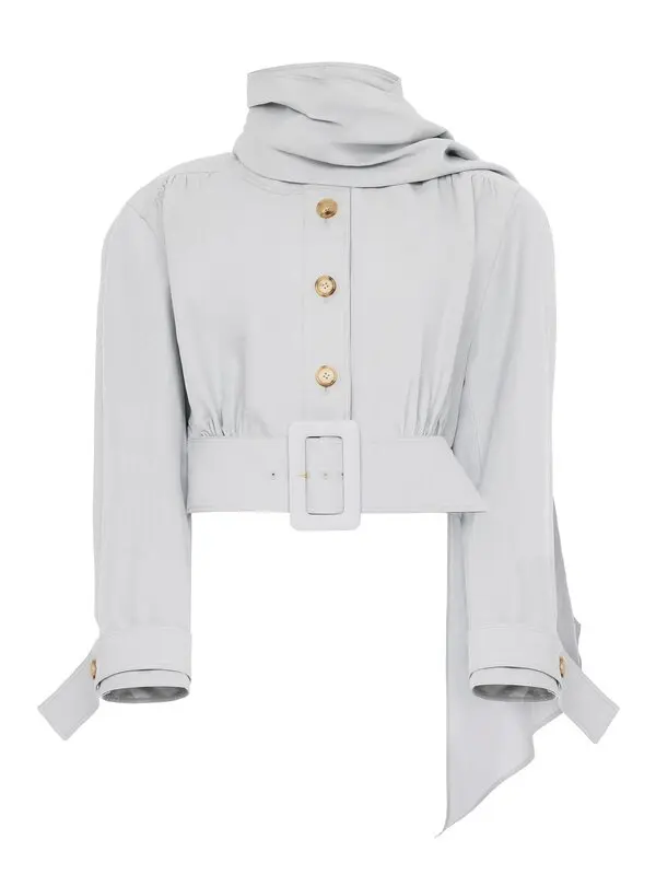 Chloé Scarf Jacket - Storm Grey