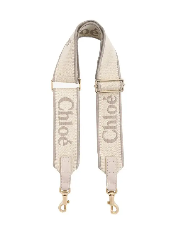 Chloé Adjustable Canvas Strap - Wild Grey