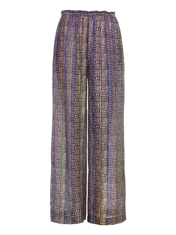 Devotion Printed Trousers - Blue