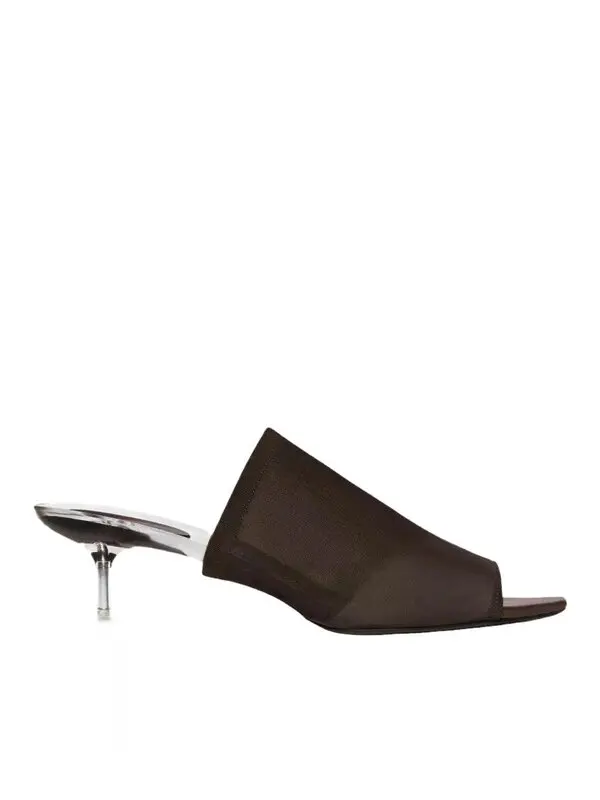 COURREGES Mesh Mule Sandals - Brown