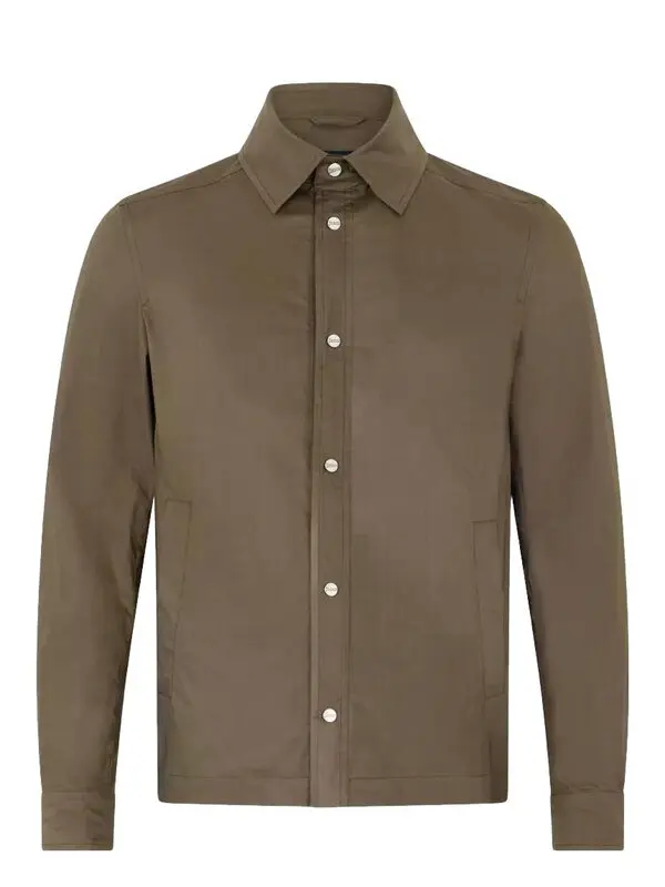 Herno Button-front Shirt Jacket - Brown