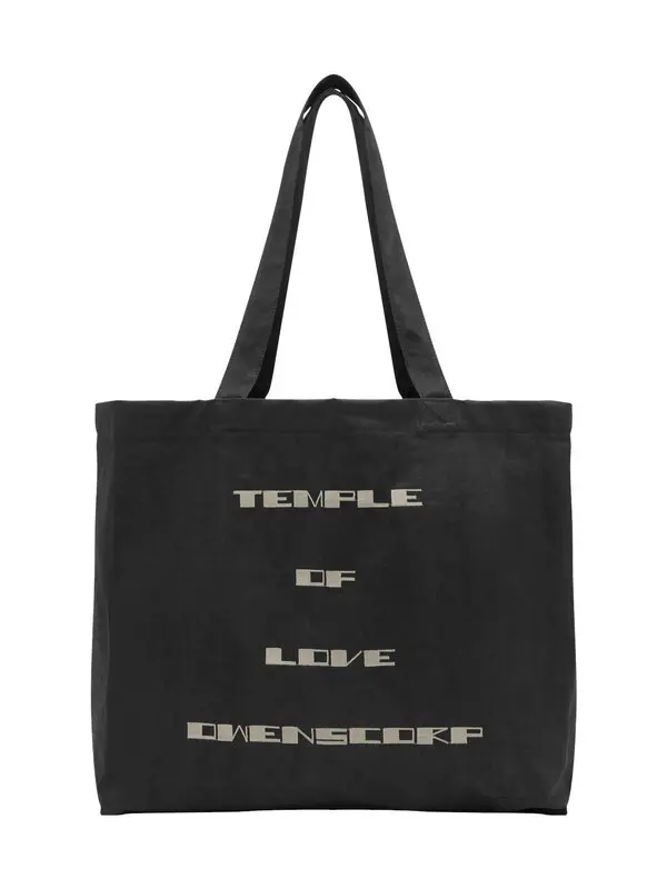 Rick Owens Temple Of Love Tote Bag - Black