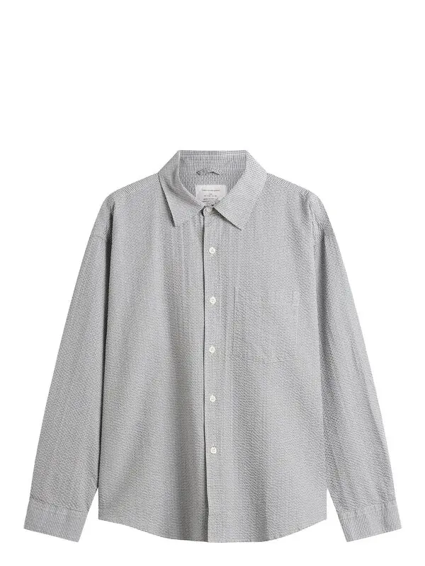 MFPEN Textured Check Executive Shirt - Bottle Grey