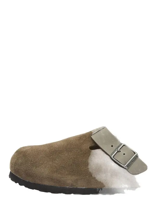 BIRKENSTOCK Boston Clog - Concrete Grey Suede/leather
