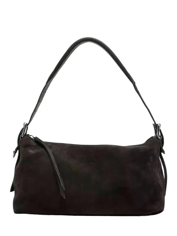 LEMAIRE Lemiare Belted Shoulder Bag In Suede - Brown