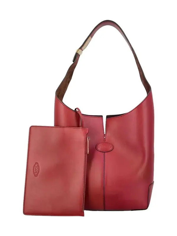 TOD'S Small Di Folio Shoulder Bag - Red