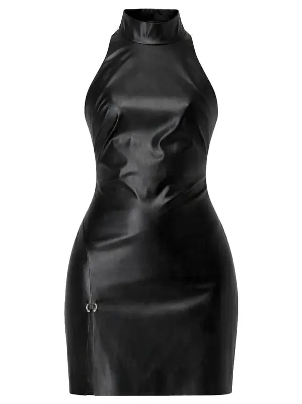 CHIARA FERRAGNI Halterneck Midi Dress - Black