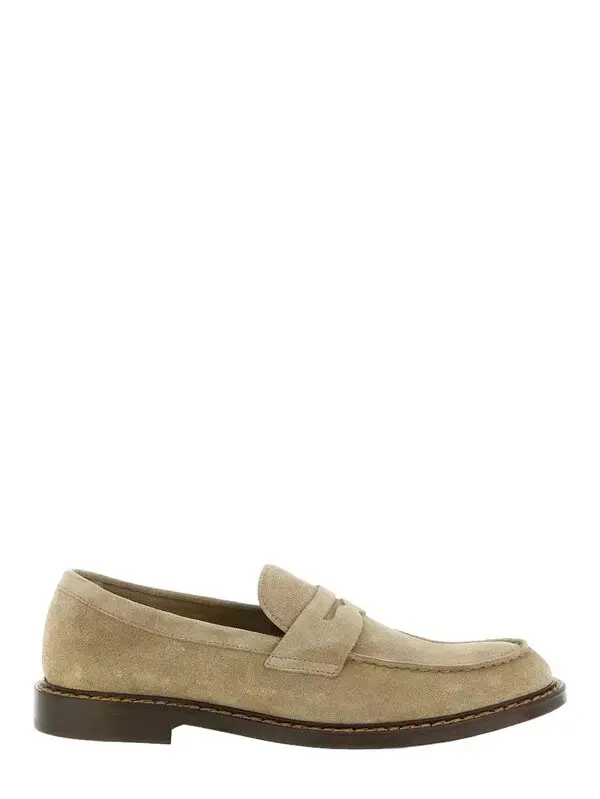DOUCAL'S Suede Loafers - Neutrals