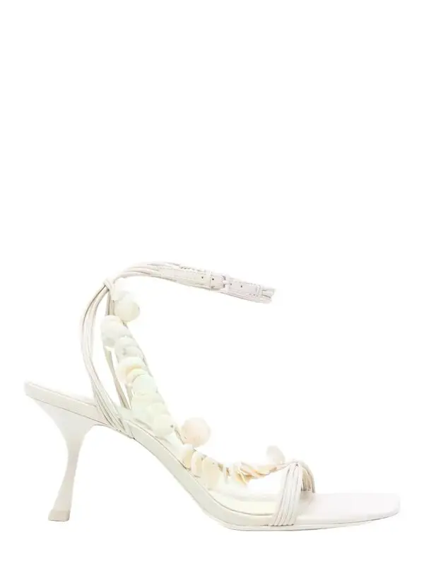 Simkhai Elin Shell Embellished Sandals - Neutrals