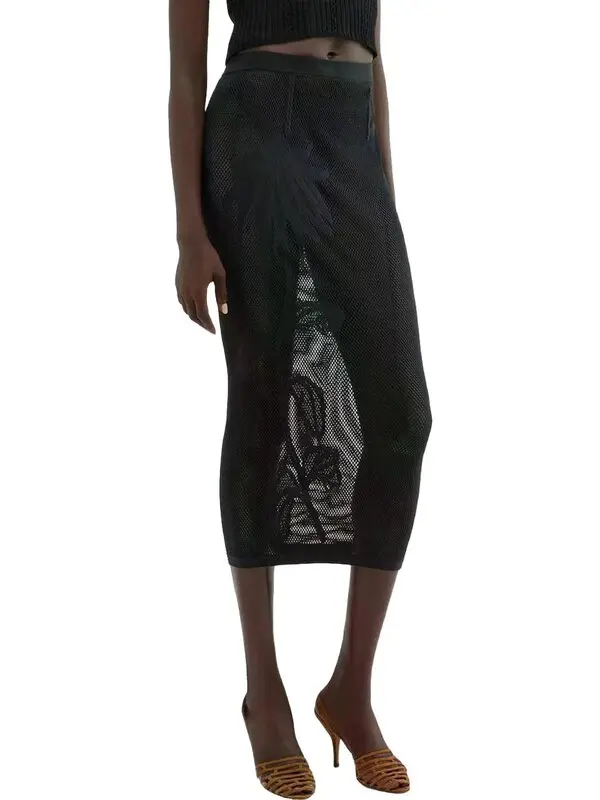 MARGHERITA MACCAPANI Seamless Midi Skirt - Black