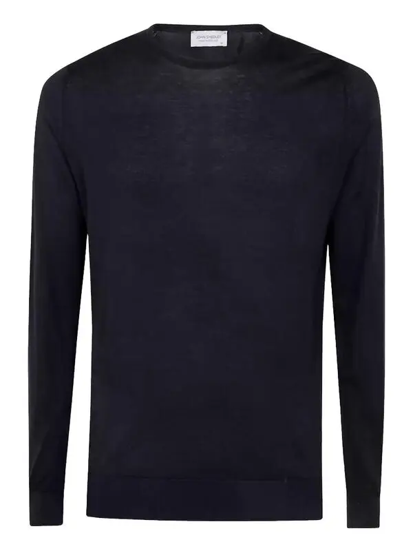 John Smedley Long-sleeves Crew-neck T-shirt - Black