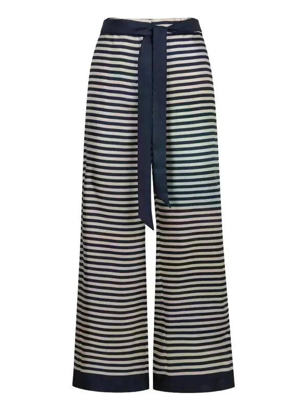 Max Mara Nine Striped Trousers - Neutrals