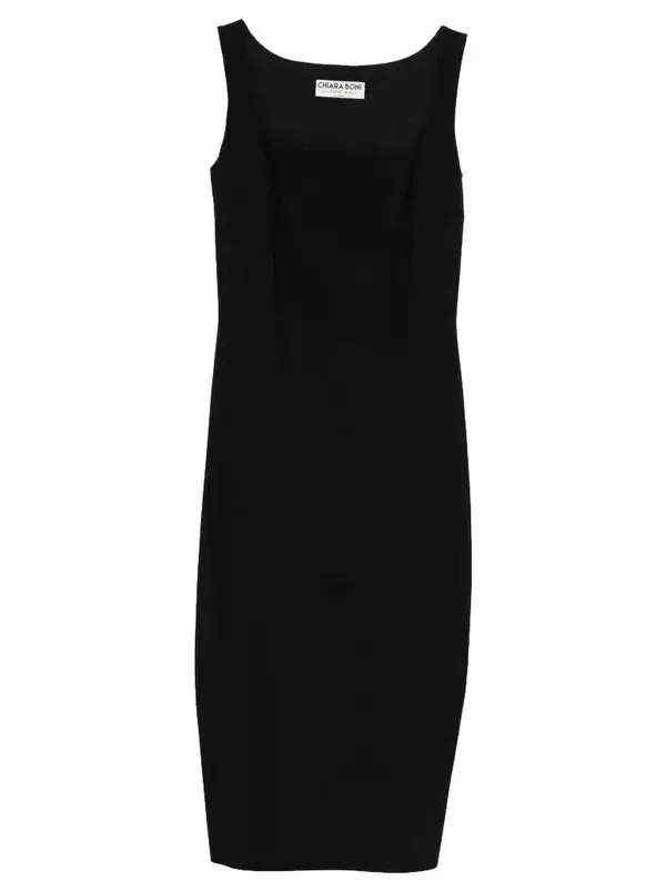 Chiara Boni La Petite Robe Square-neck Midi Dress - Black