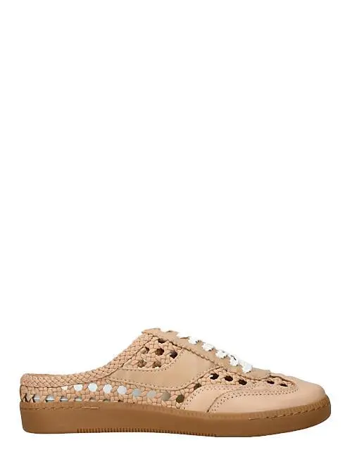 Dolce Vita Notice Woven Backless Sneakers - Beige