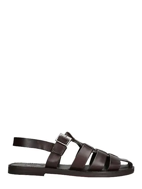 Grenson Quincy Leather Sandals - Brown