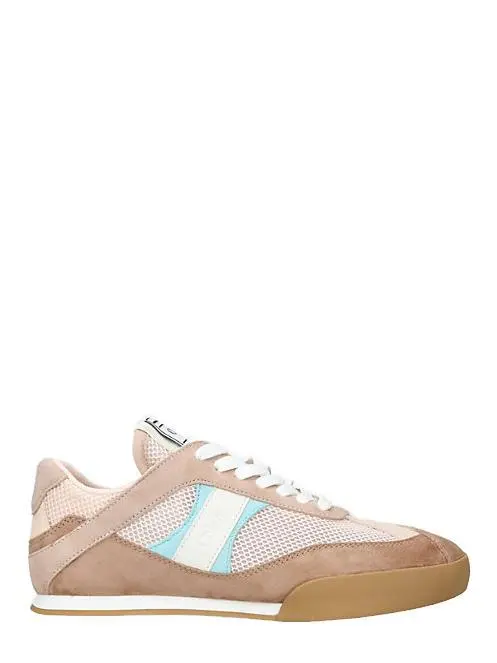 Chloé Kick Suede And Mesh Trainers - Pink