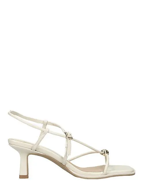 Dolce Vita Mylee Leather Heeled Sandals - White/oth