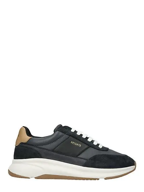 Axel Arigato Genesis Neo Runner Suede And Leather Trainers - Blk/brown