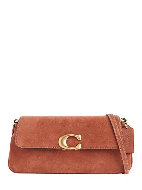 COACH Suede Shoulder Bag - Clay