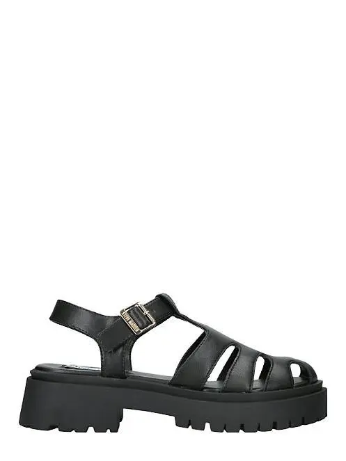 Steve Madden Minsk Leather Sandals - Black