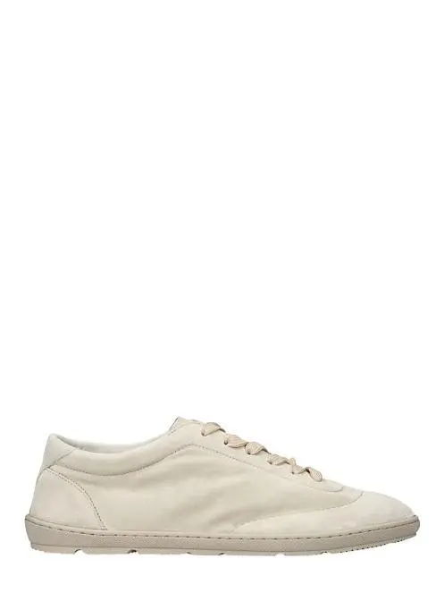 Brunello Cucinelli Suede Low Top Trainers - Bone