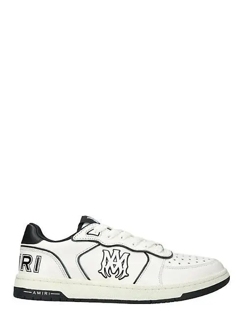 Amiri Newport Leather Trainers - Cream Comb