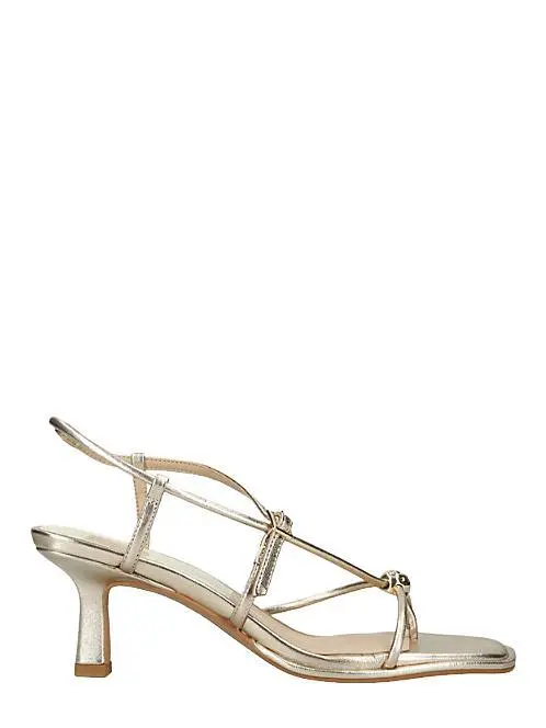 Dolce Vita Mylee Leather Heeled Sandals - Gold