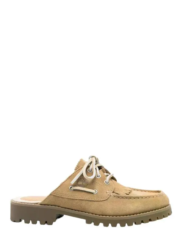 Timberland Fringed Lace-up Mules - Neutrals
