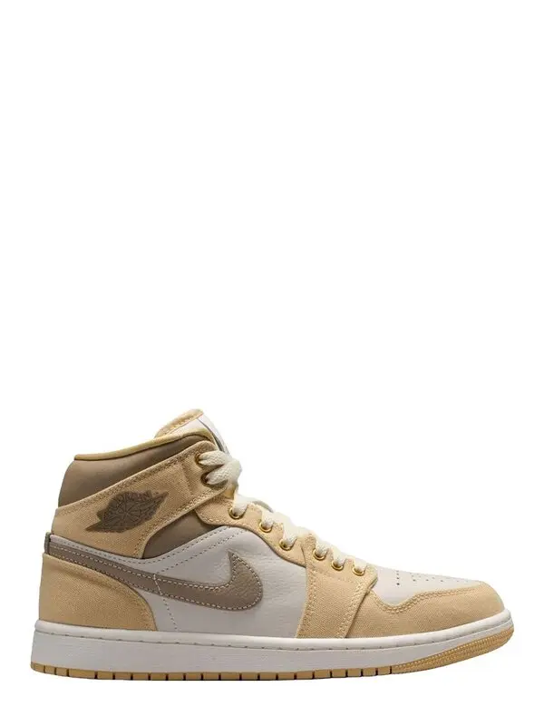 JORDAN 1 Mid Sesame Sneakers - Khaki/sail/coconut Milk