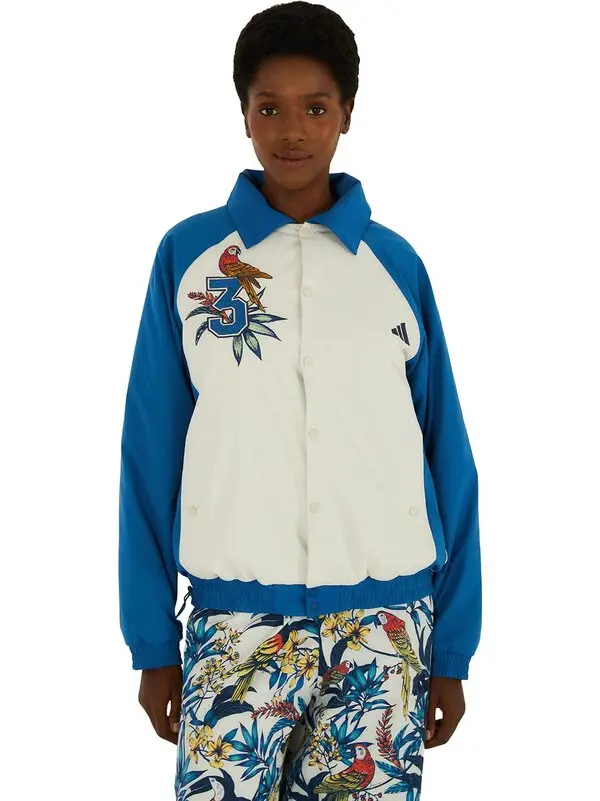 Farm Rio Tropical Print Jacket - Talc