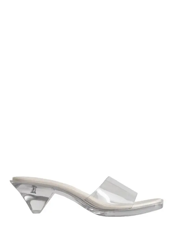 Cos Perspex Kitten-heel Mules - White