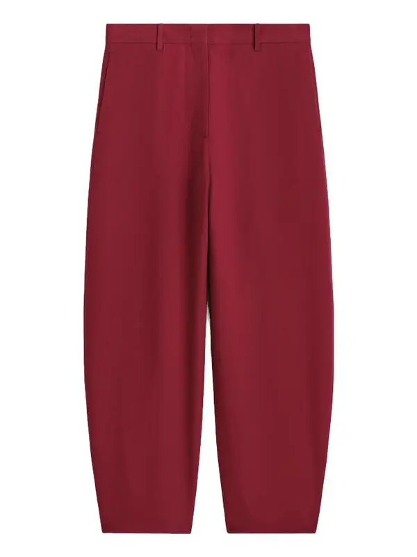 Cos Silk Tulip Pants - Red