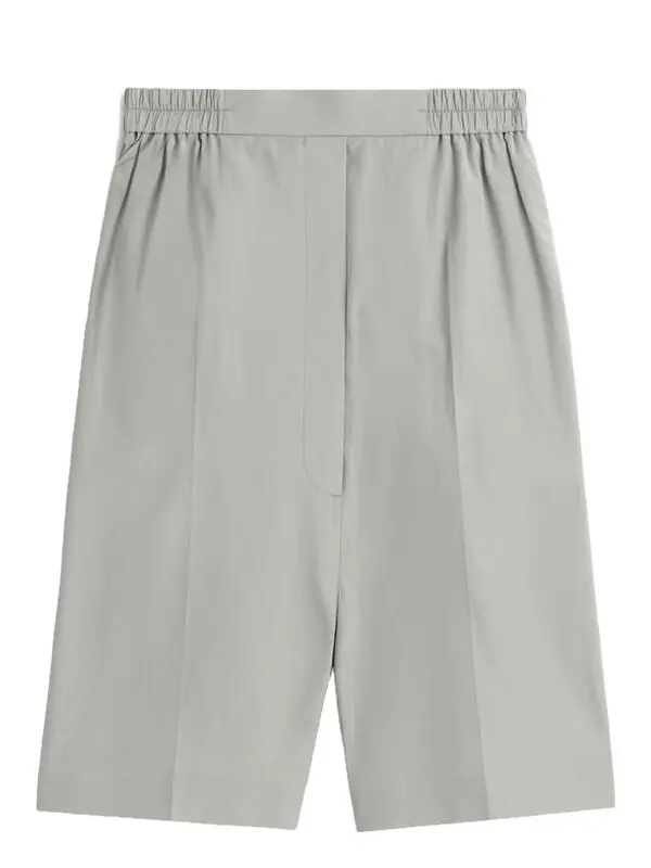 Cos Dropped-crotch Tailored Shorts - Gray