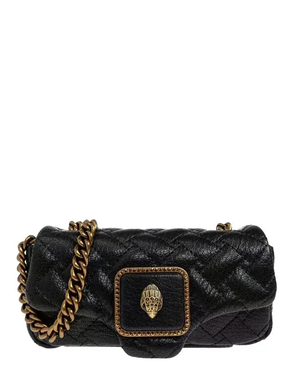 Kurt Geiger Nano Pimlico Quilted Shoulder Bag - Black