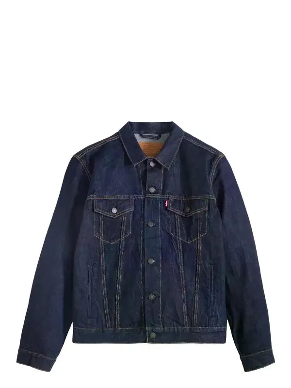 LEVI'S Classic Button Flap Patch Pockets Denim Jacket - Blue