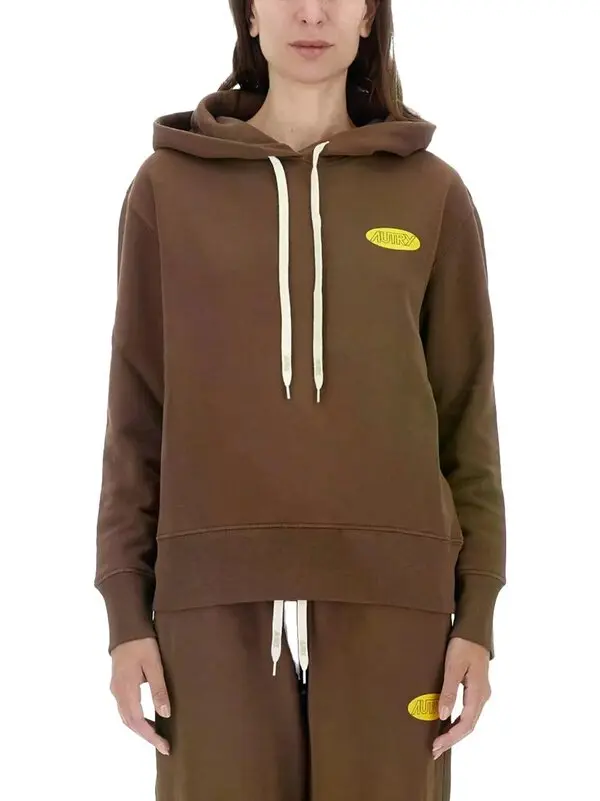 AUTRY Hooded Sweatshirt - Brown