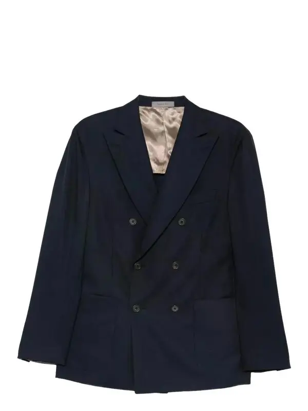 Corneliani Button-up Double-breasted Suit - Blue