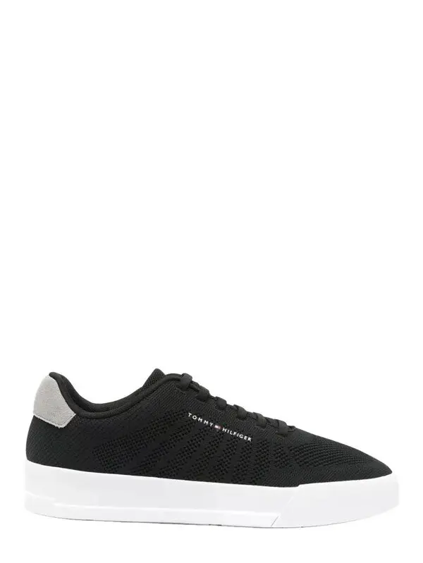Tommy Hilfiger Logo Detail Sneakers - Black