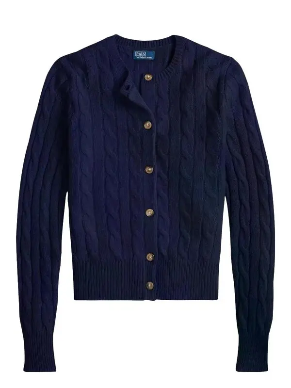 Polo Ralph Lauren Crew Neck Cardigan - Blue