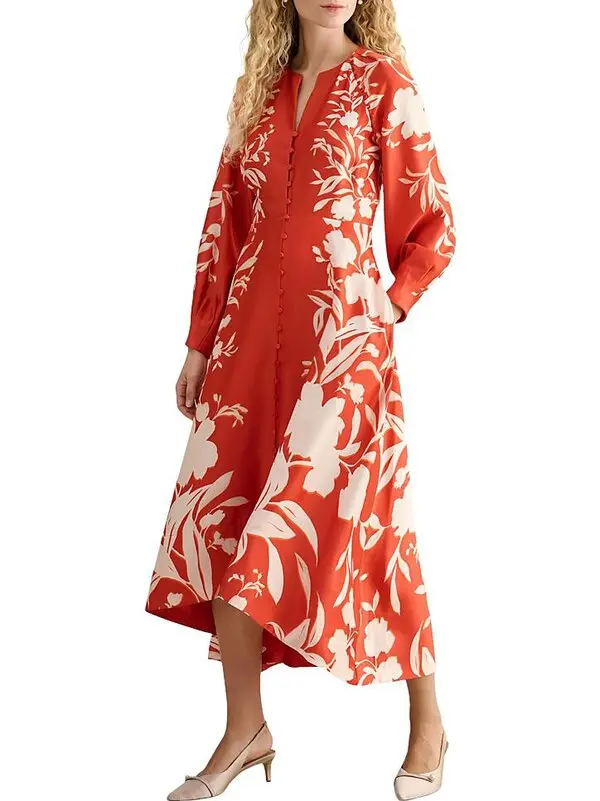 HOBBS LONDON Limited Collection Barrett Dress - Paprika Multi