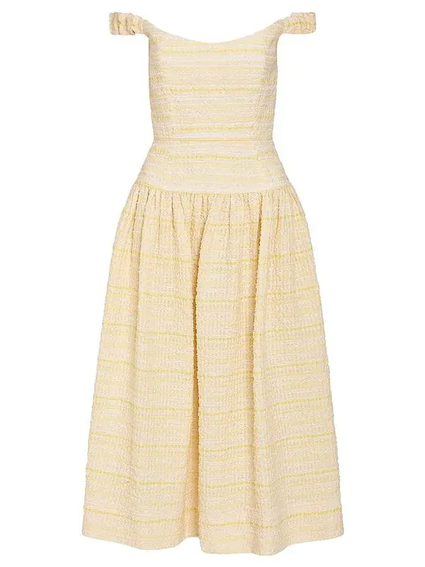 MARKARIAN Giorgie Midi Dress - Lemon Yellow