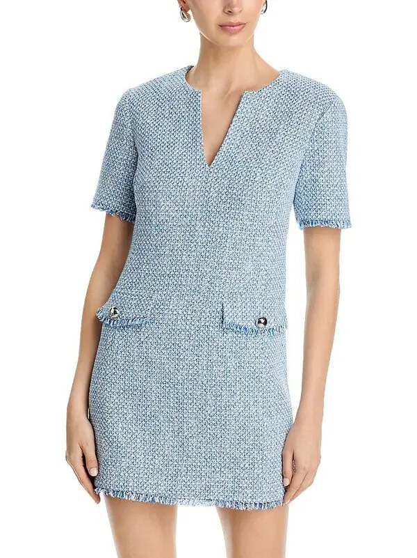 TOCCIN Blythe Mini Shift Dress - Sky Multi