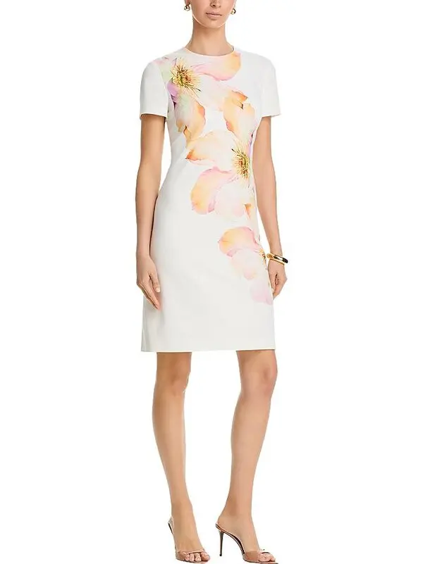 TOCCIN Yvette Short Sleeve Dress - Watercolor Floral
