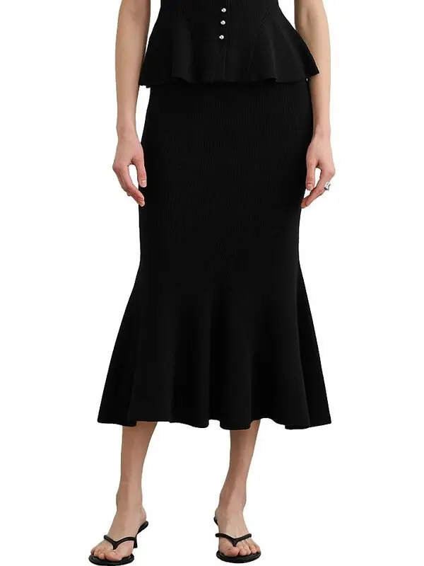 TOCCIN Lynn Pull-on Skirt - Jet