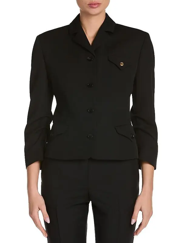 Versace Heavyweight Wool Jacket - Black