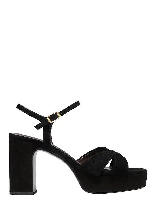 MARGAUX LONNBERG The Paloma Platform - Black Suede