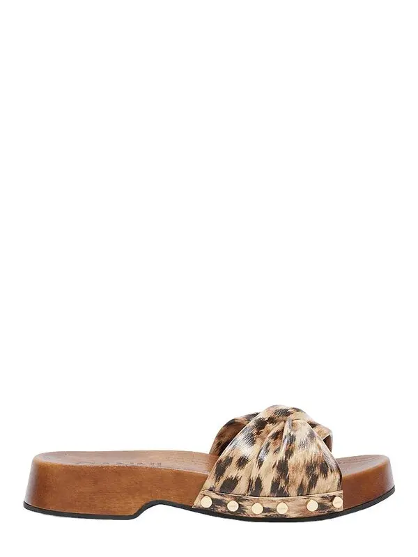 GANNI Tia Fairy Clog Sandals - Argan Oil