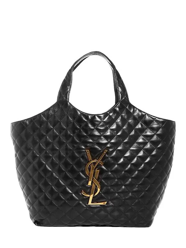 Saint Laurent Icare Maxi Shopping Bag - Black/bronze